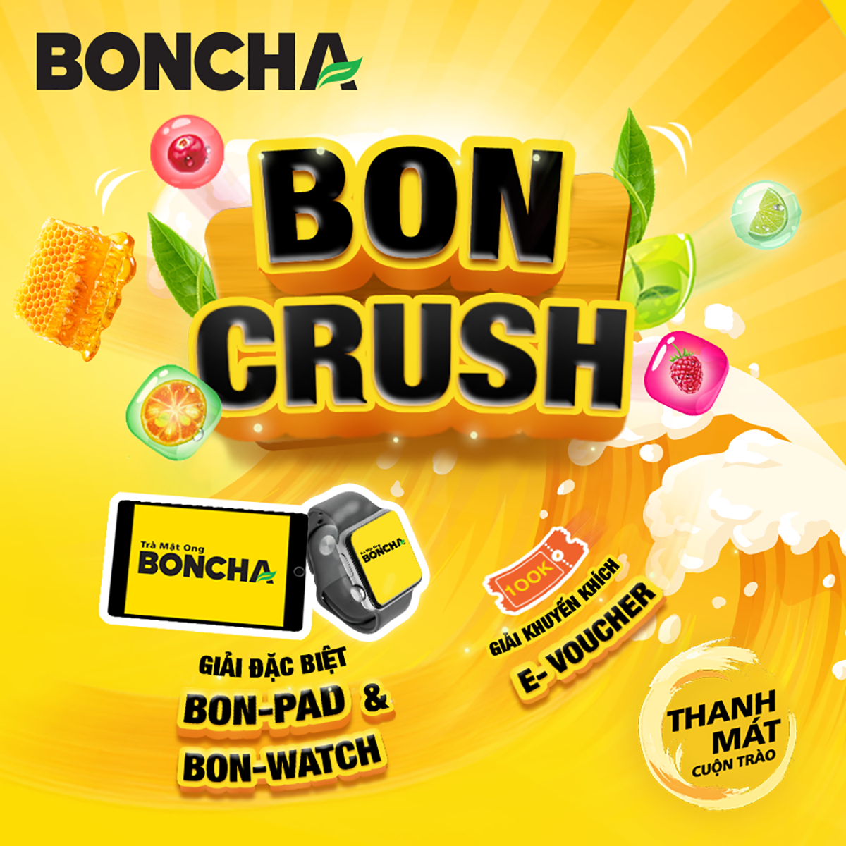 BONCHA tiếp tục ‘tạo sóng’ mạng xã hội với tựa game thứ 2 ‘BON CRUSH’