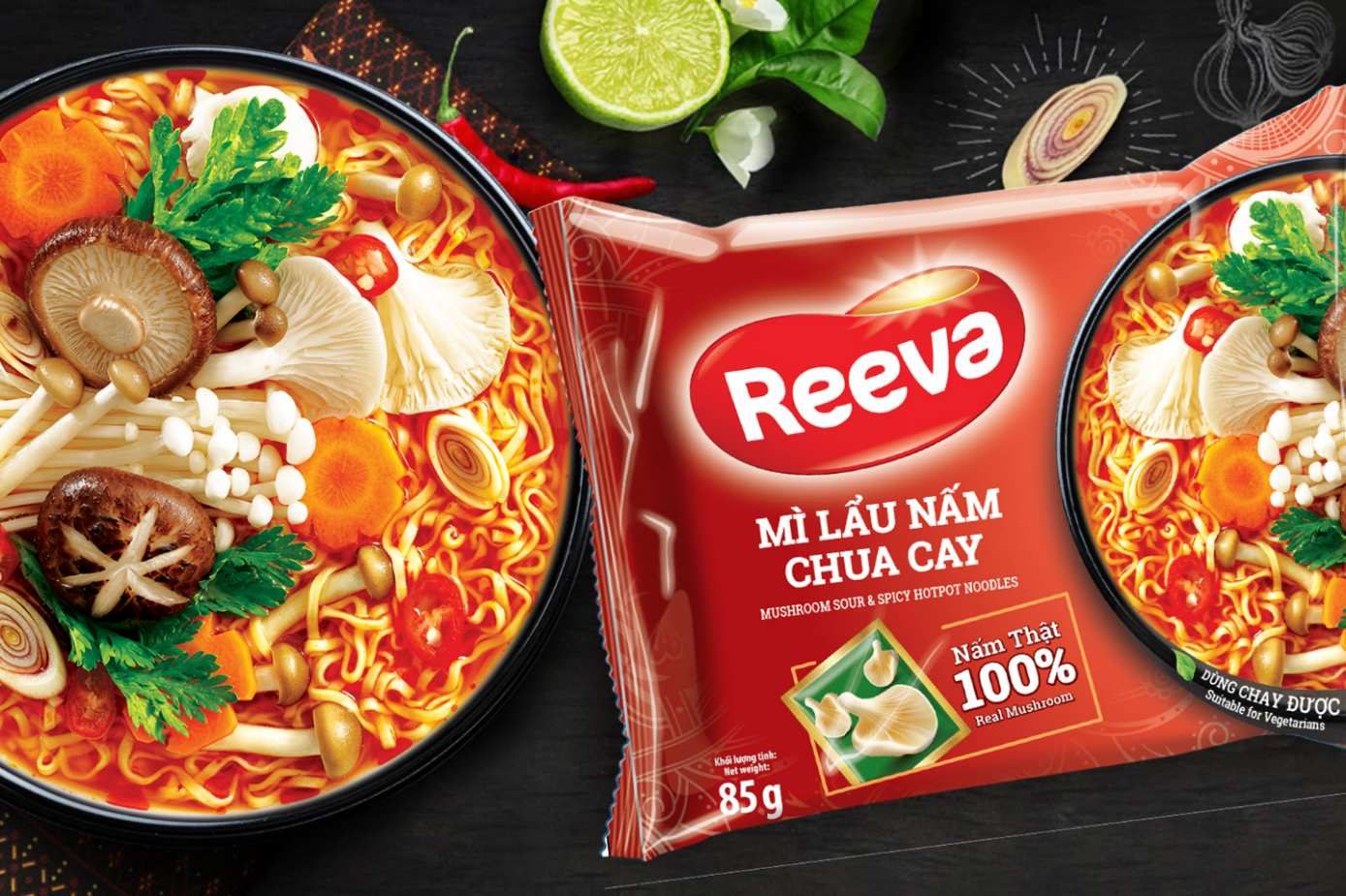 Ăn chay vẫn ngon và đủ chất với mì cao cấp Reeva