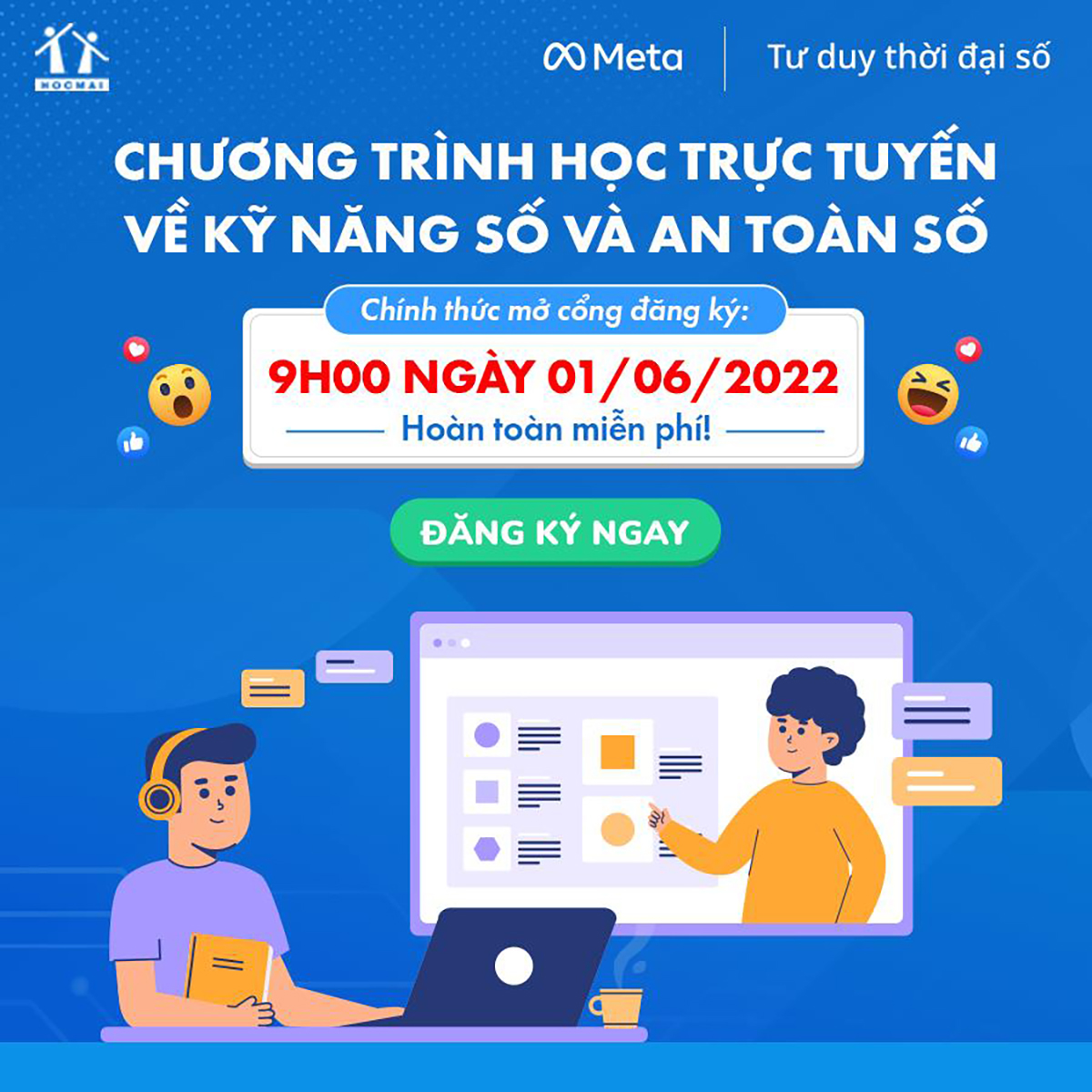 HOCMAI phối hợp với Meta triển khai chương trình học trực tuyến về kỹ ...