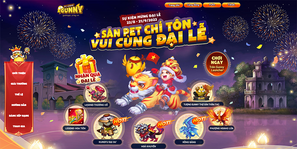 Gunny PC mở sự kiện ‘Săn Pet Chí Tôn - Vui Cùng Đại Lễ’