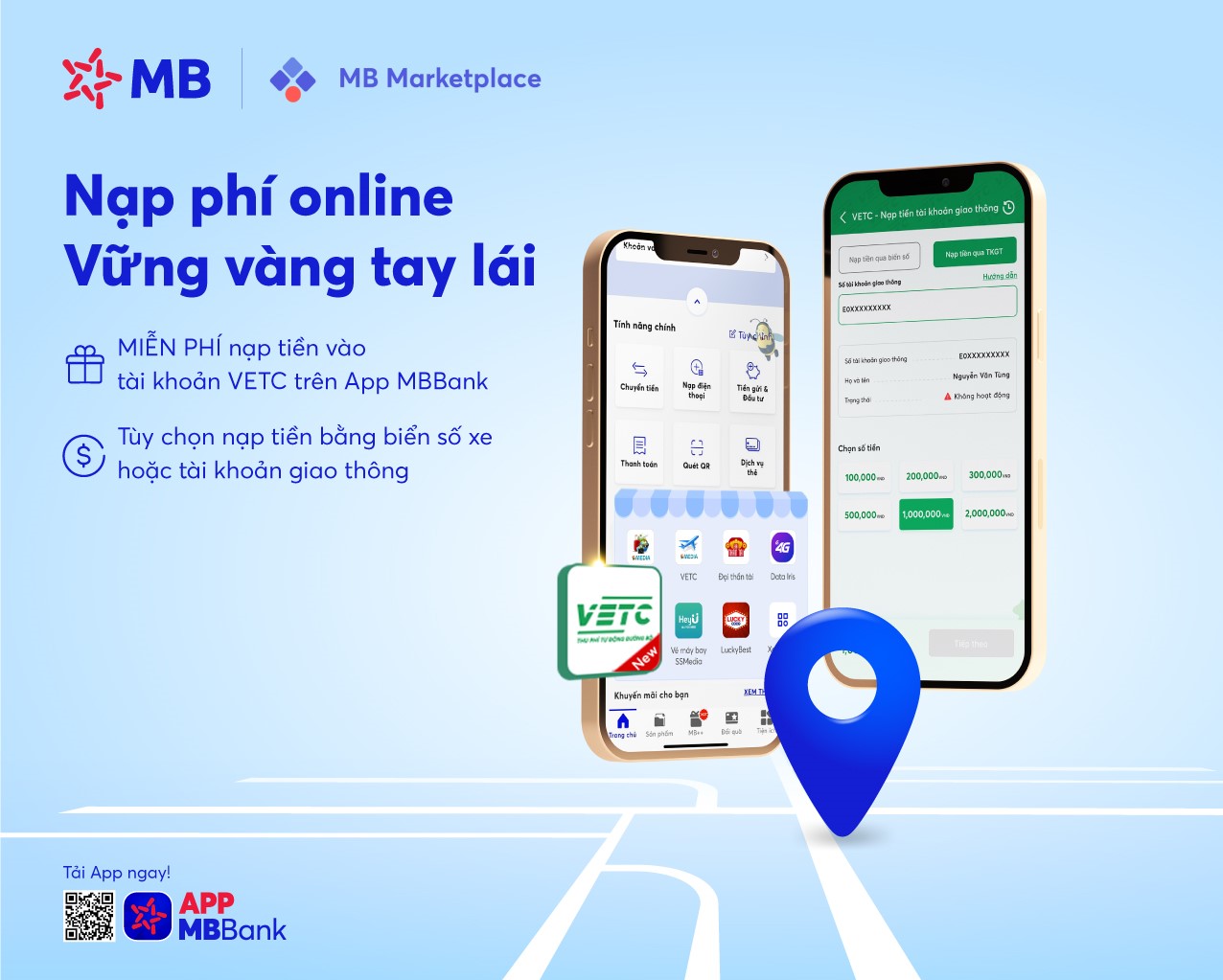 App MBBank - Siêu ứng dụng tích hợp tính năng cực tiện cho tài xế