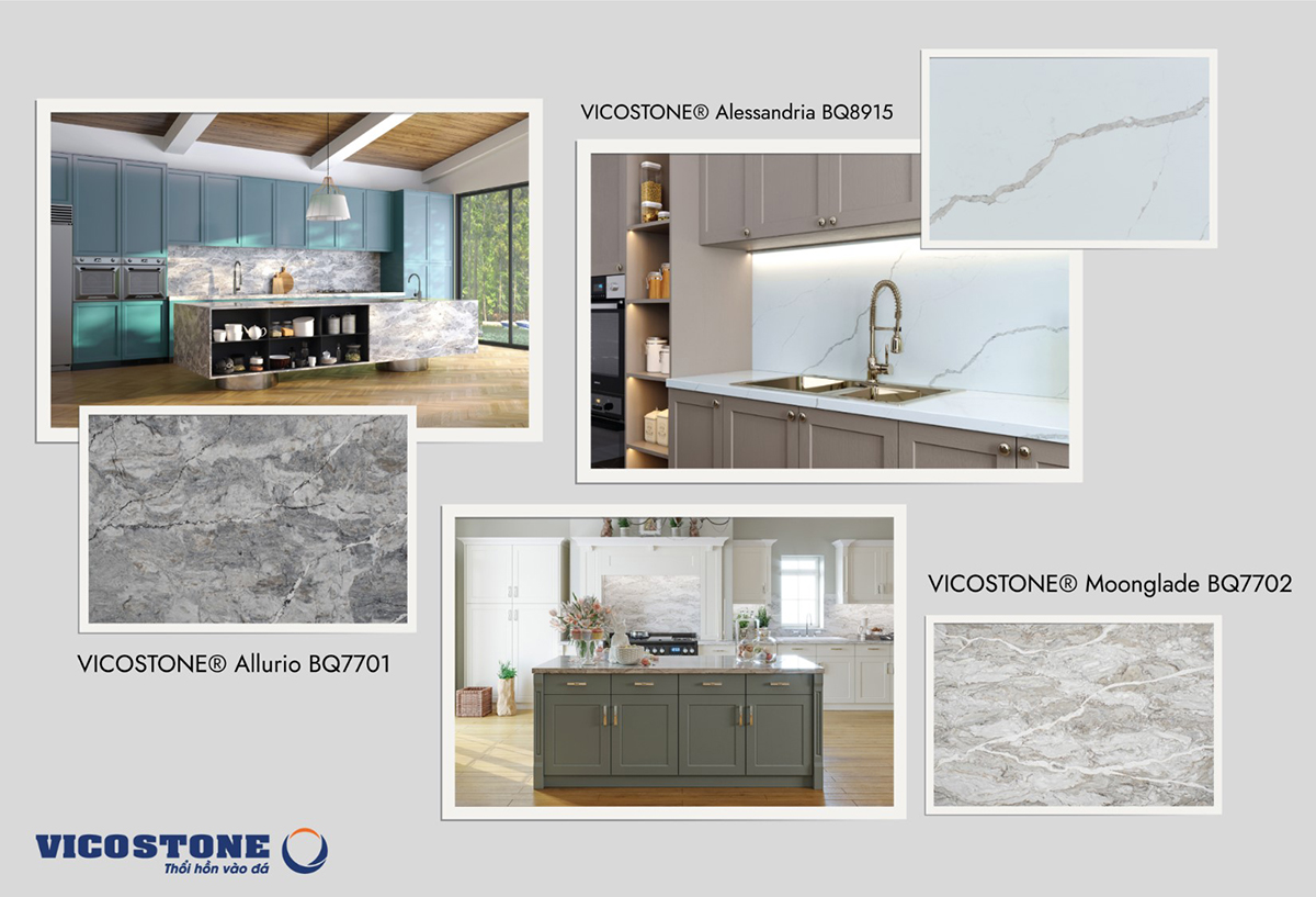 Thư thái ‘sống bên biển’ với Bộ sưu tập đá thạch anh ‘Vũ điệu Đại dương’