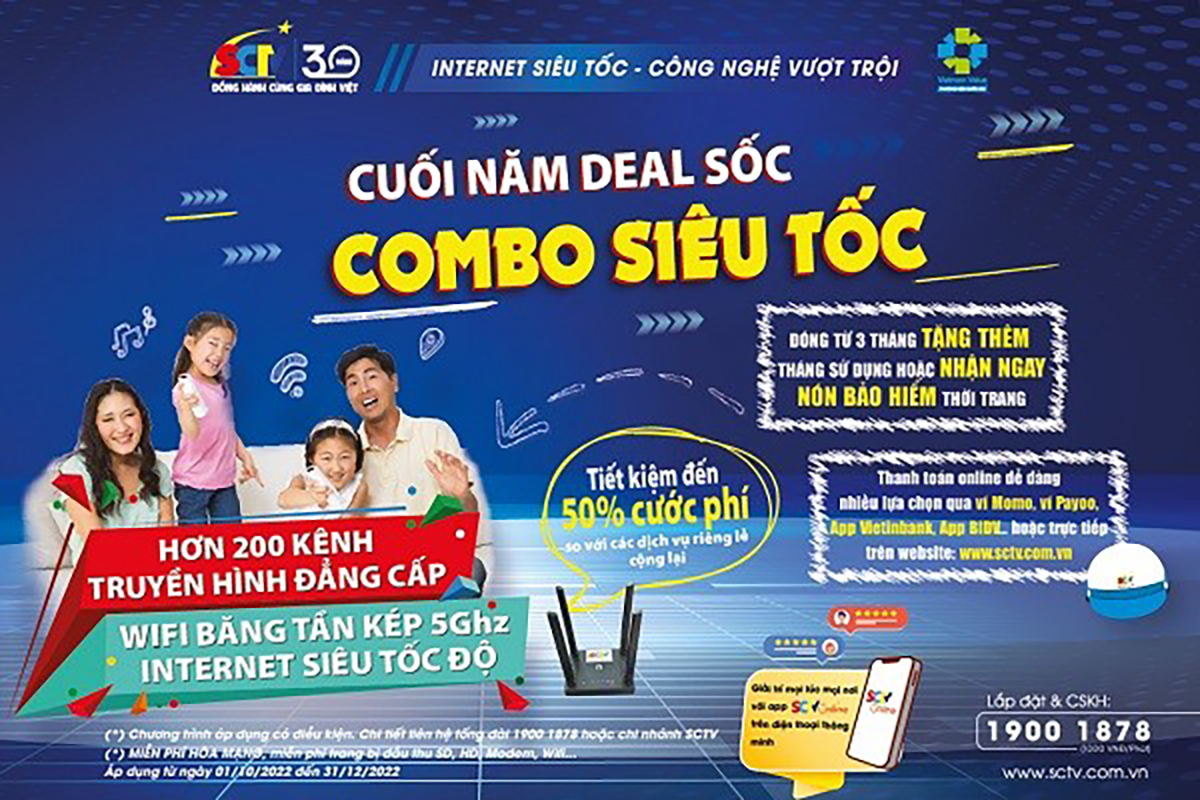 SCTV tiếp tục có chính sách ưu đãi khách hàng