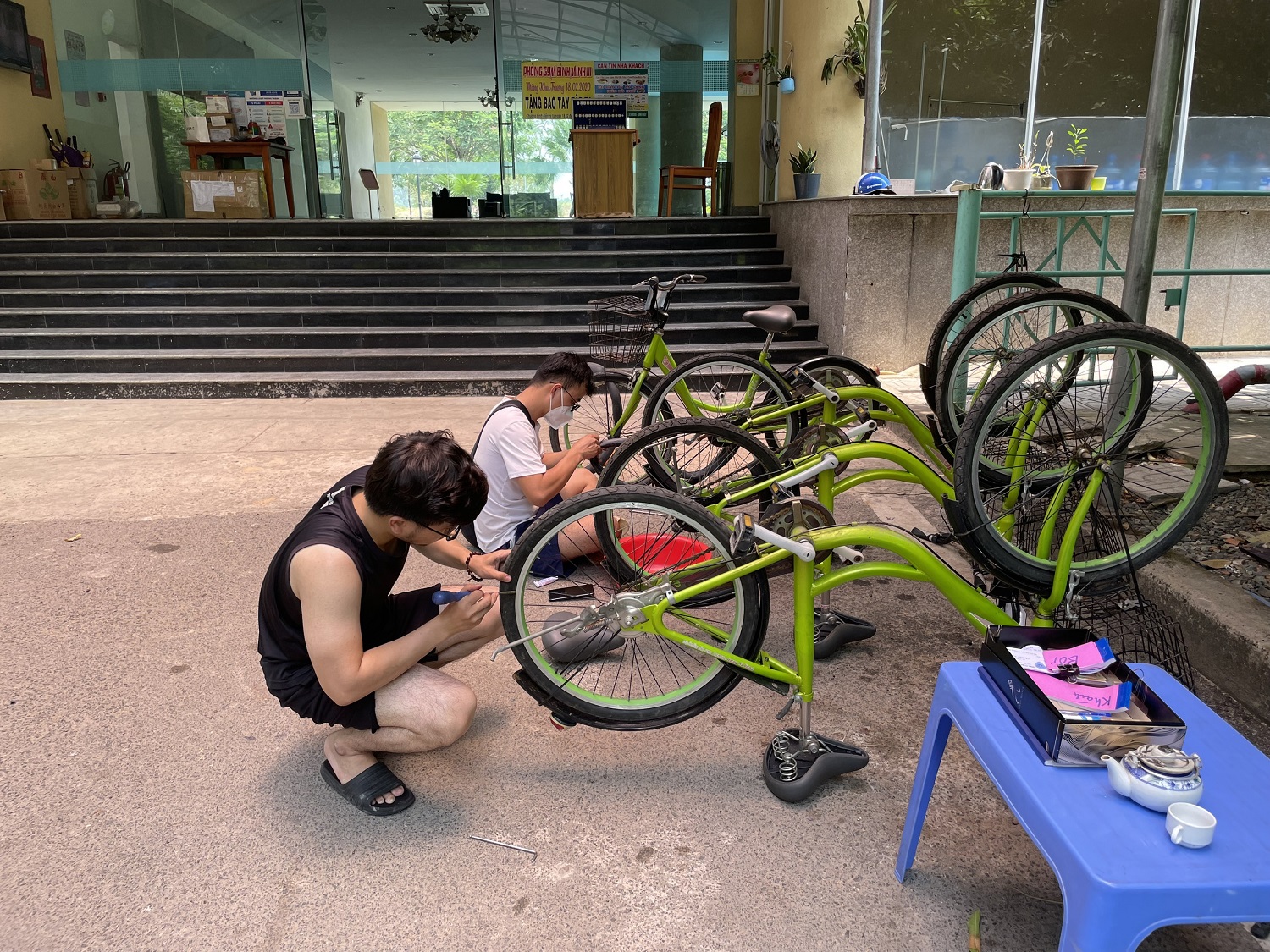 Sinh viên vi vu khắp làng đại học với xe đạp miễn phí