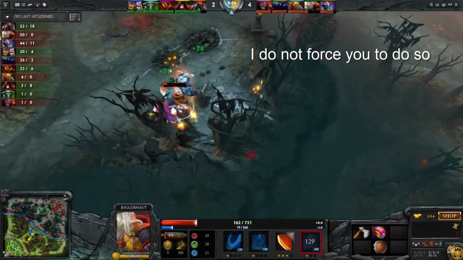 Dota 2: Hướng dẫn chơi Juggernaut farm rừng 13 phút có Battle Fury