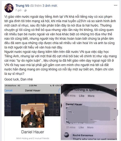 Cư dân mạng phẫn nộ trước phát ngôn liên quan tới Đại tướng Võ Nguyên Giáp của thầy giáo 'Tây'