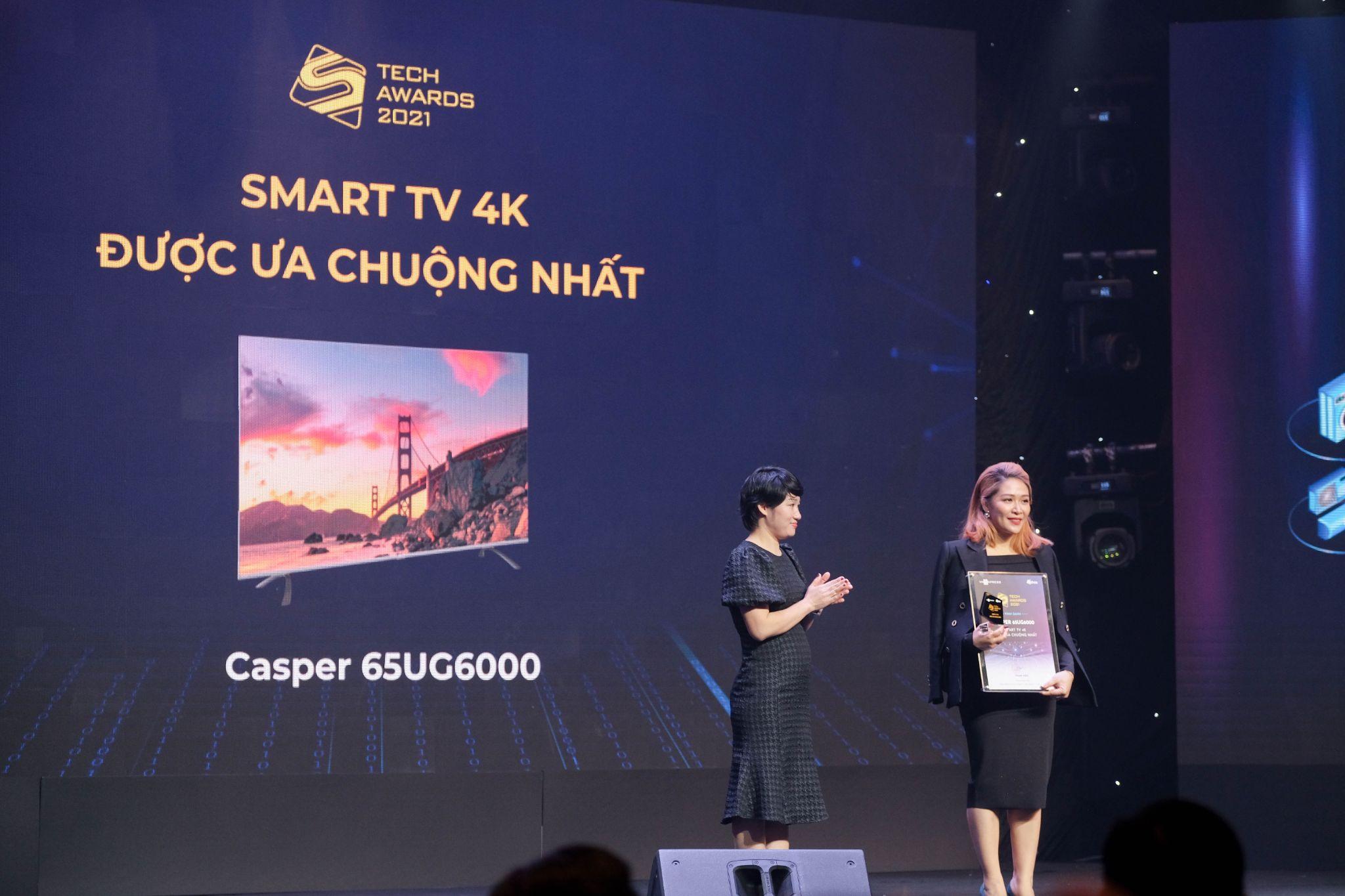 Điểm hấp dẫn khiến Casper giành giải Smart TV được ưa chuộng nhất Tech ...