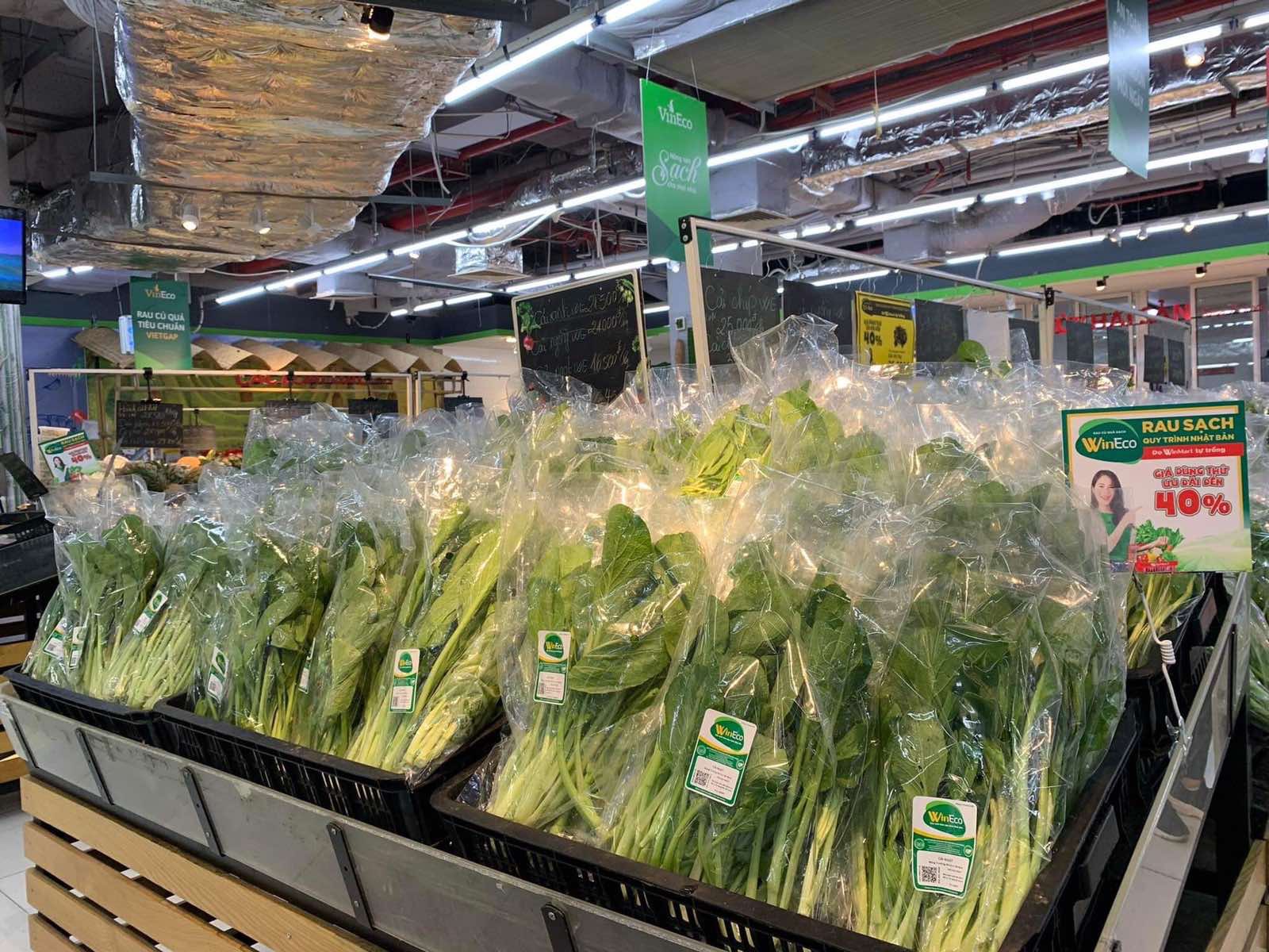 WinEco đẩy mạnh sản lượng giúp bà nội trợ mua sắm rau củ với giá tốt