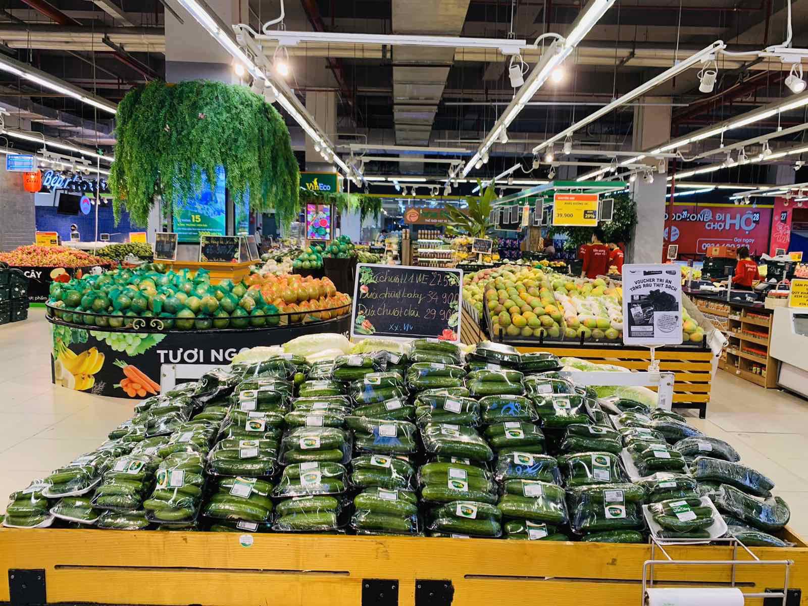 WinEco đẩy mạnh sản lượng giúp bà nội trợ mua sắm rau củ với giá tốt