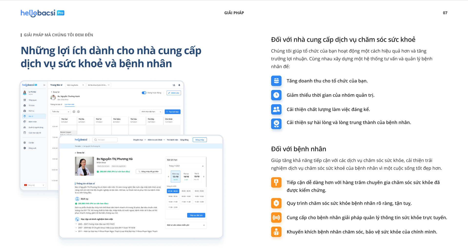 Hello Bacsi Pro: Thay đổi dịch vụ y tế theo hướng hiện đại và tiện lợi