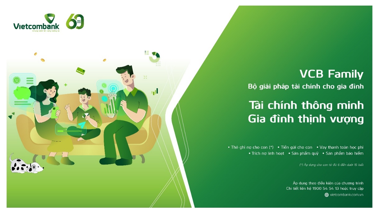 Vietcombank tung ra thị trường bộ giải pháp tài chính thông minh cho gia đình