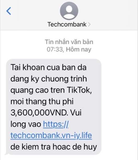 Lại 'nở rộ' lừa đảo qua tin nhắn, đầu số ngân hàng cũng không tin được