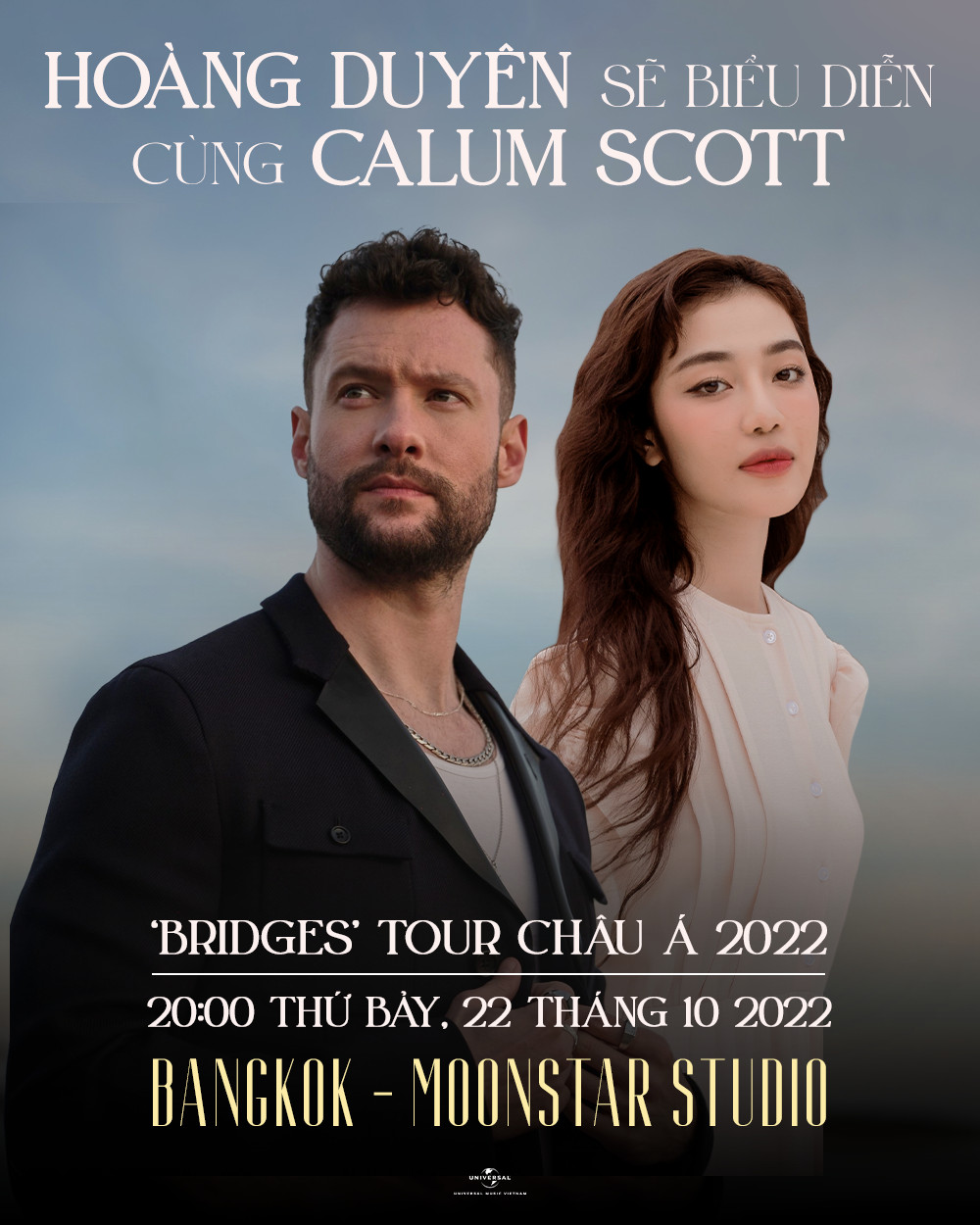 Hoàng Duyên sang Thái Lan diễn concert của Calum Scott
