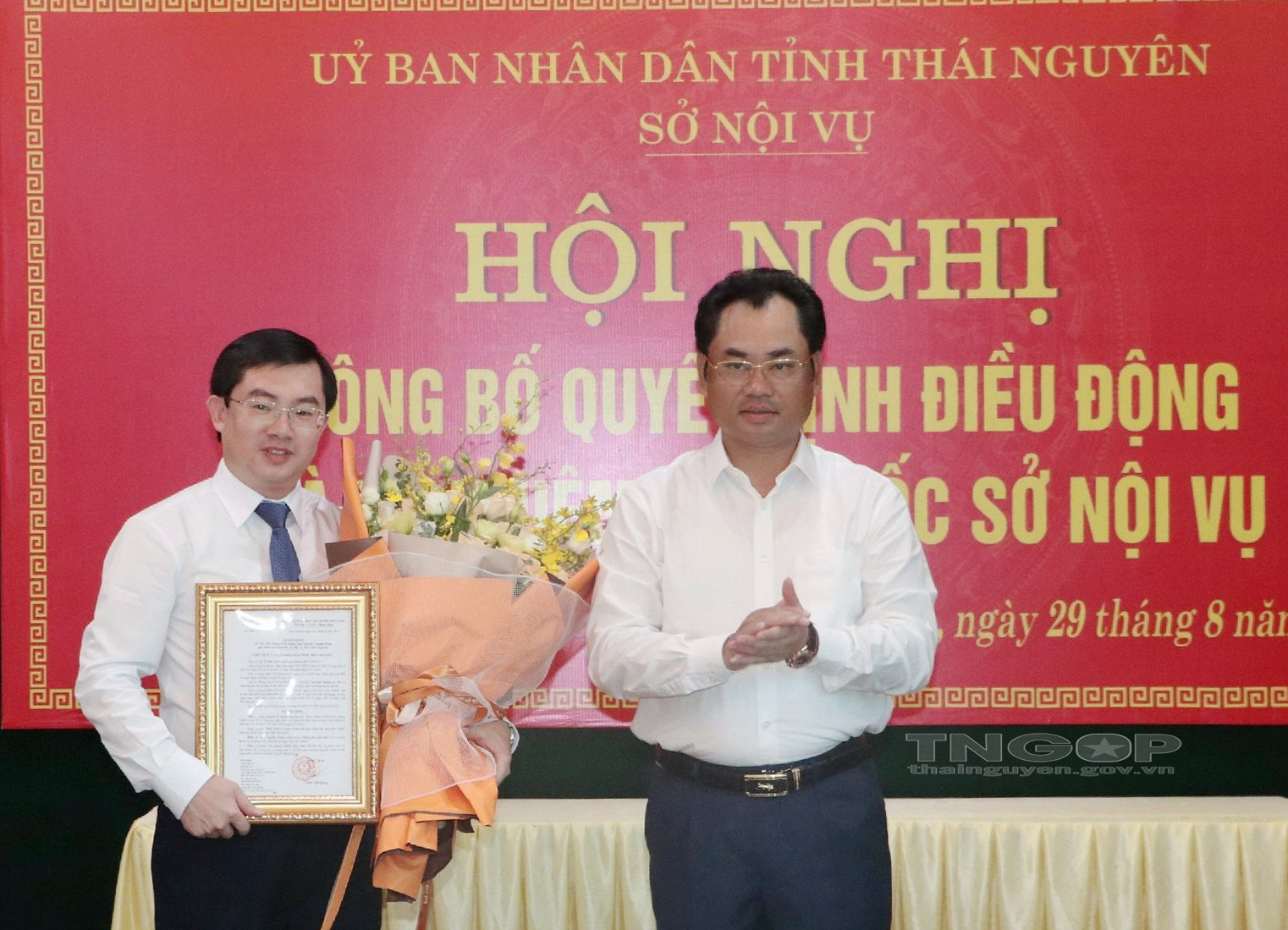 Chánh văn phòng UBND tỉnh Thái Nguyên được điều động làm Giám đốc Sở Nội vụ