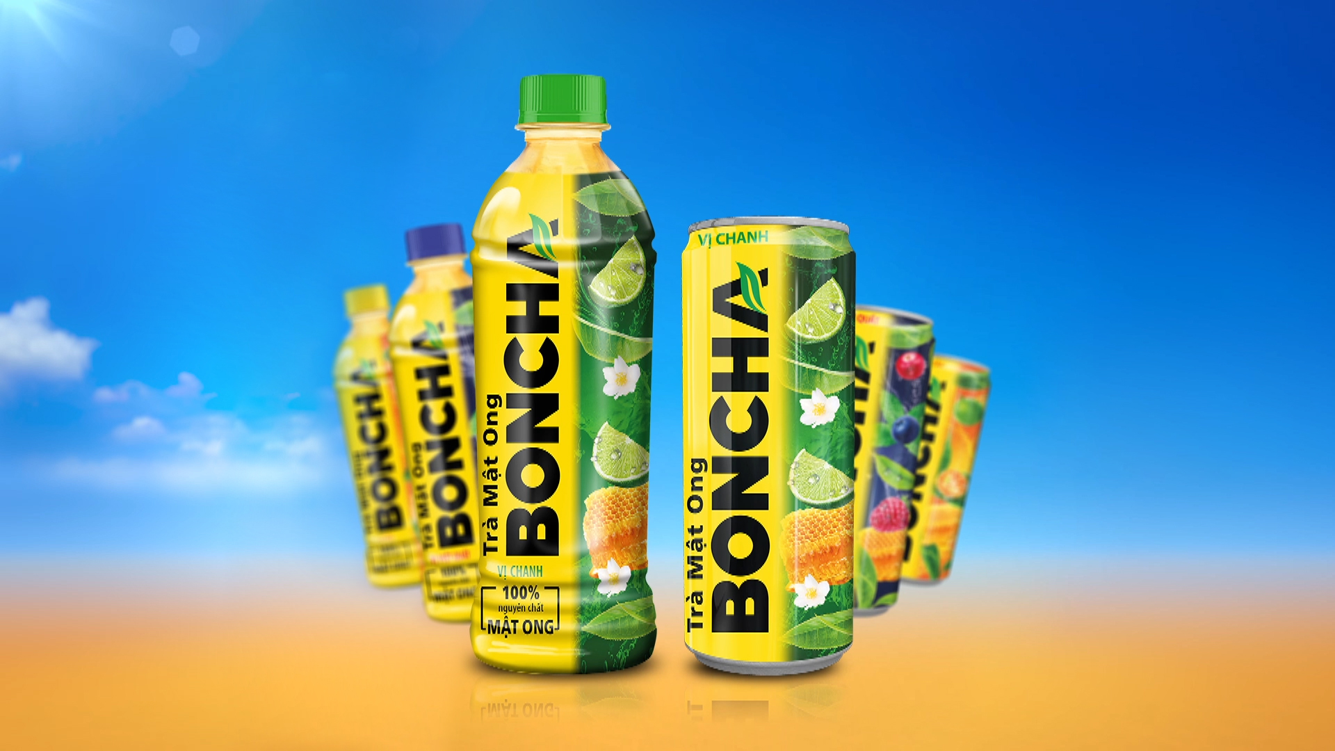 Trà mật ong BONCHA thanh mát cuộn trào, đánh bay nắng nóng