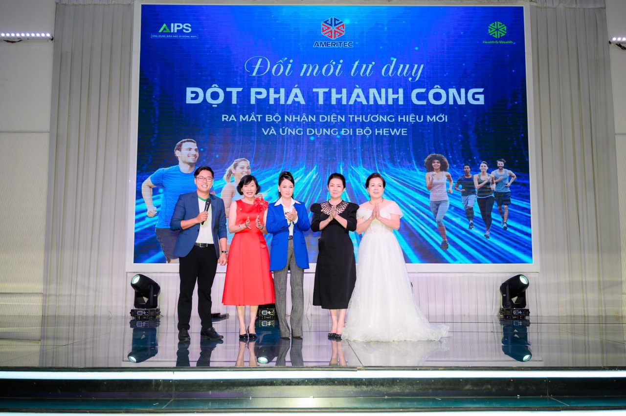 Ameritec thay đổi logo mới và ra mắt app đi bộ HEWE