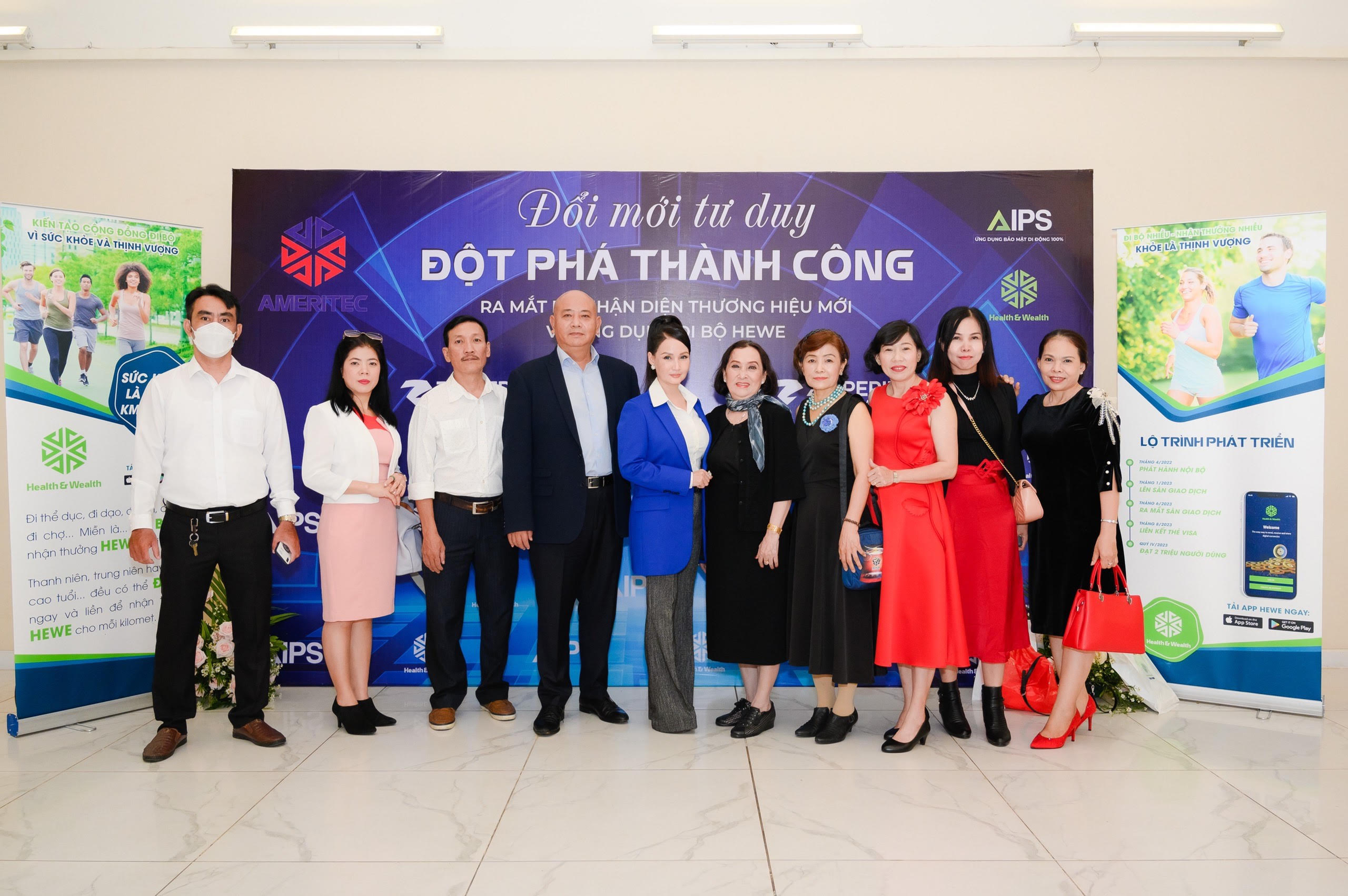 Ameritec thay đổi logo mới và ra mắt app đi bộ HEWE