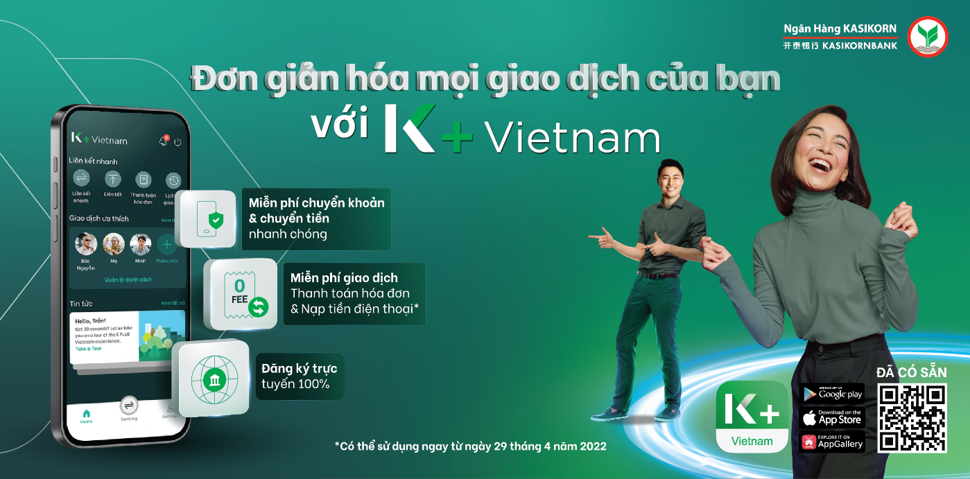 KBank đặt mục tiêu cải tiến dịch vụ ngân hàng bằng công nghệ vượt trội