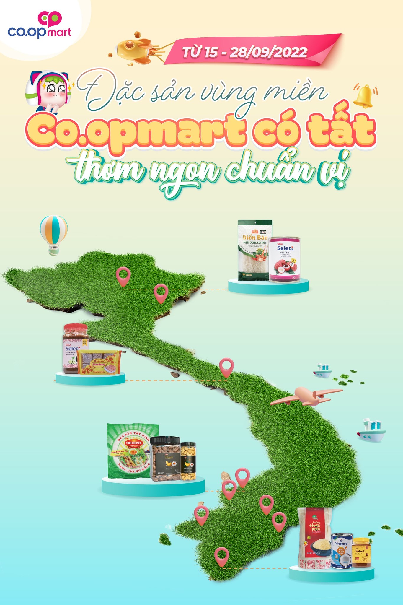 Đặc sản vùng miền lên quầy kệ siêu thị