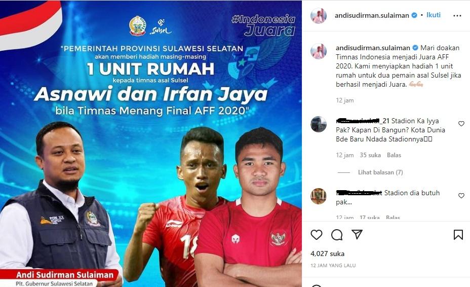 2 ngôi sao tuyển Indonesia được thưởng nhà nếu đăng quang AFF Cup 2020