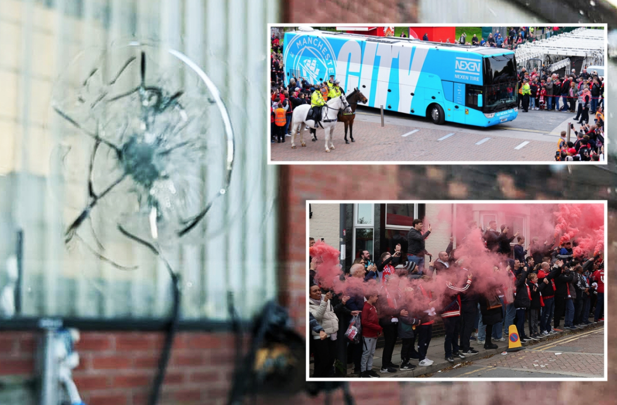 Cảnh sát điều tra sự cố xe buýt của CLB Man City bị tấn công