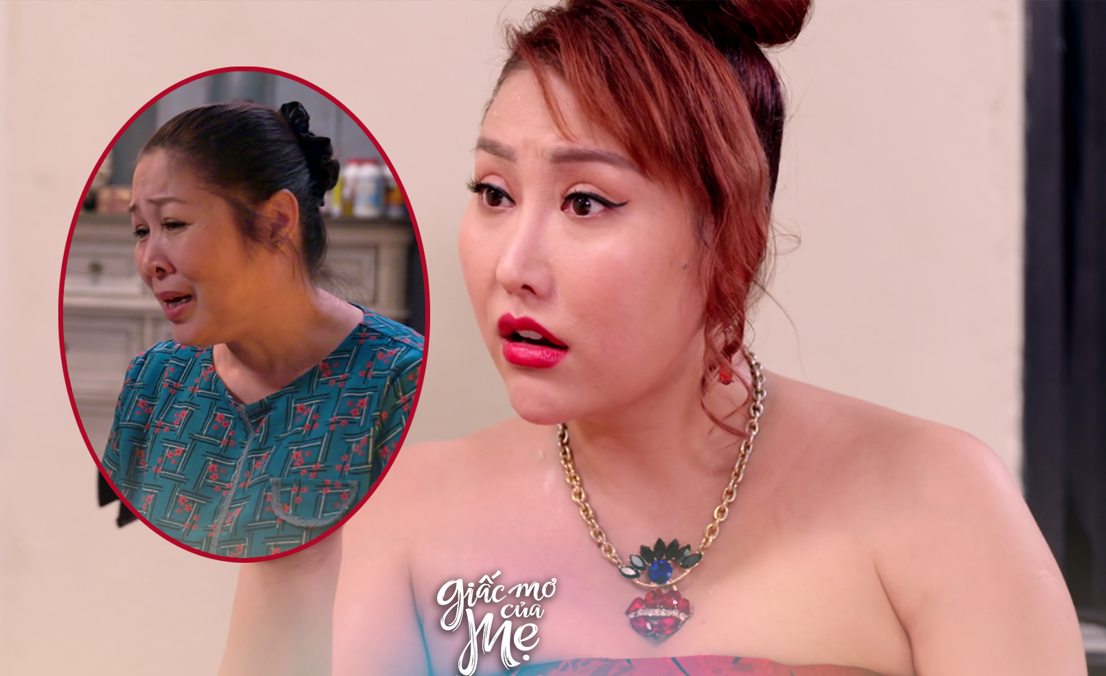 Hồng Vân nổi cơn ghen với Phi Thanh Vân trong 'Giấc mơ của mẹ'