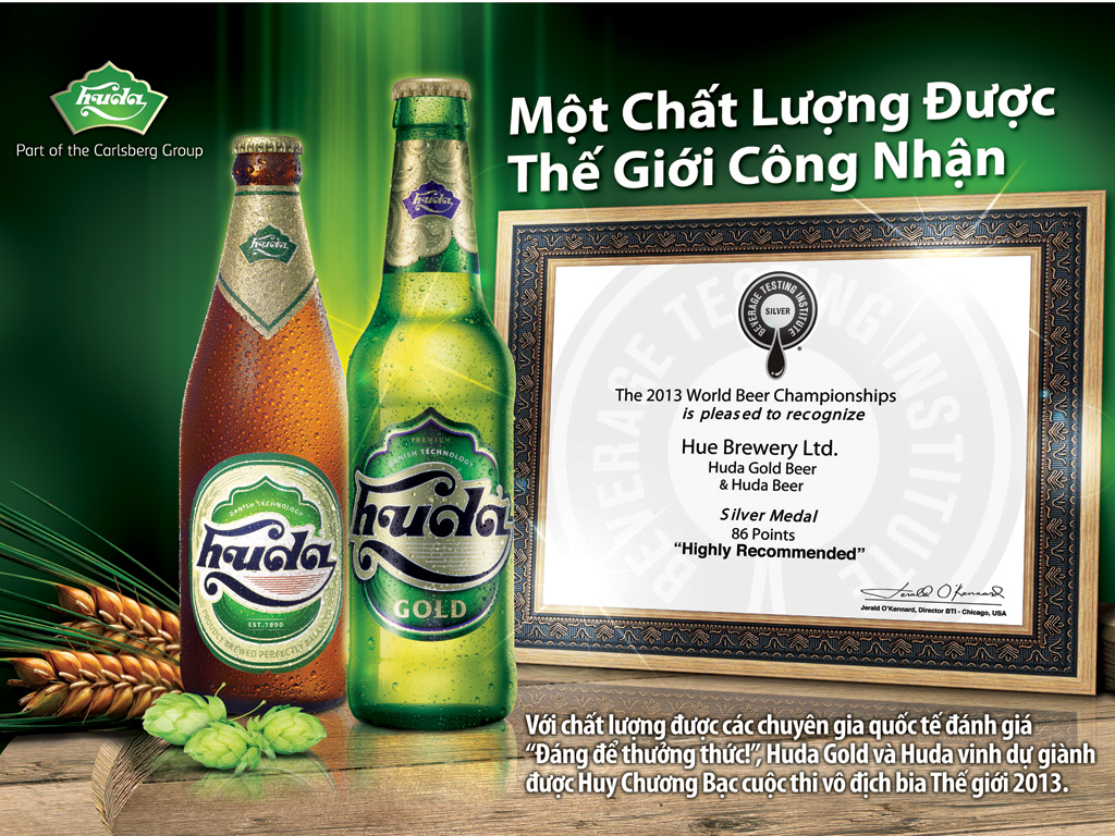 Bia Huda – chất lượng hảo hạng được thế giới công nhận