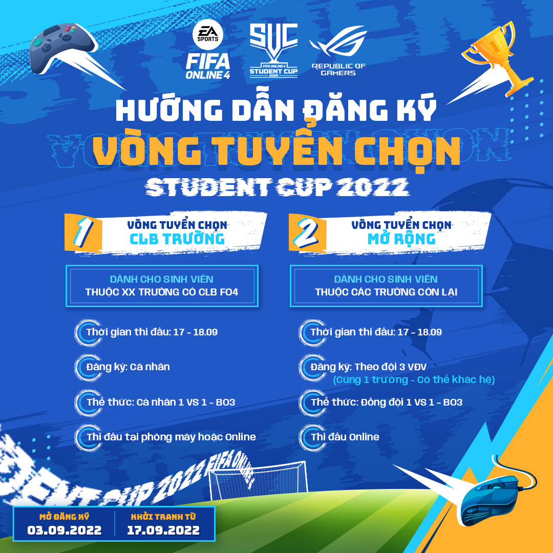 FIFA Online 4 mở đăng ký giải Student Cup 2022 dành cho sinh viên