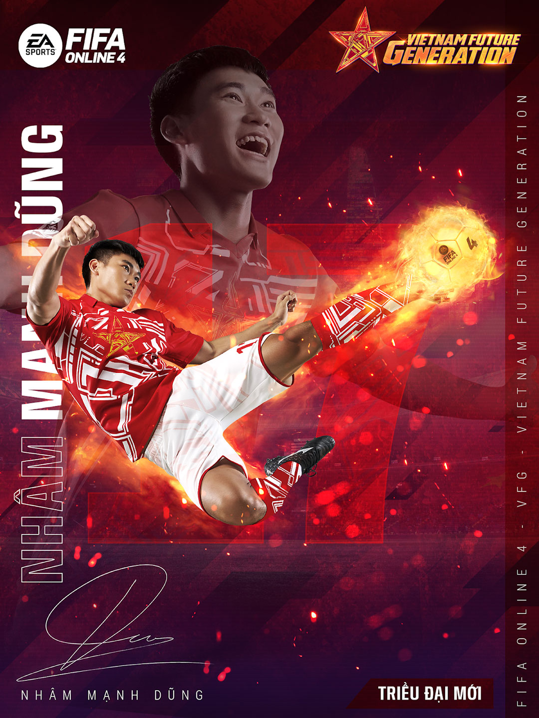 FIFA Online 4: Dàn tuyển thủ U23 Việt Nam góp mặt trong mùa thẻ VFG
