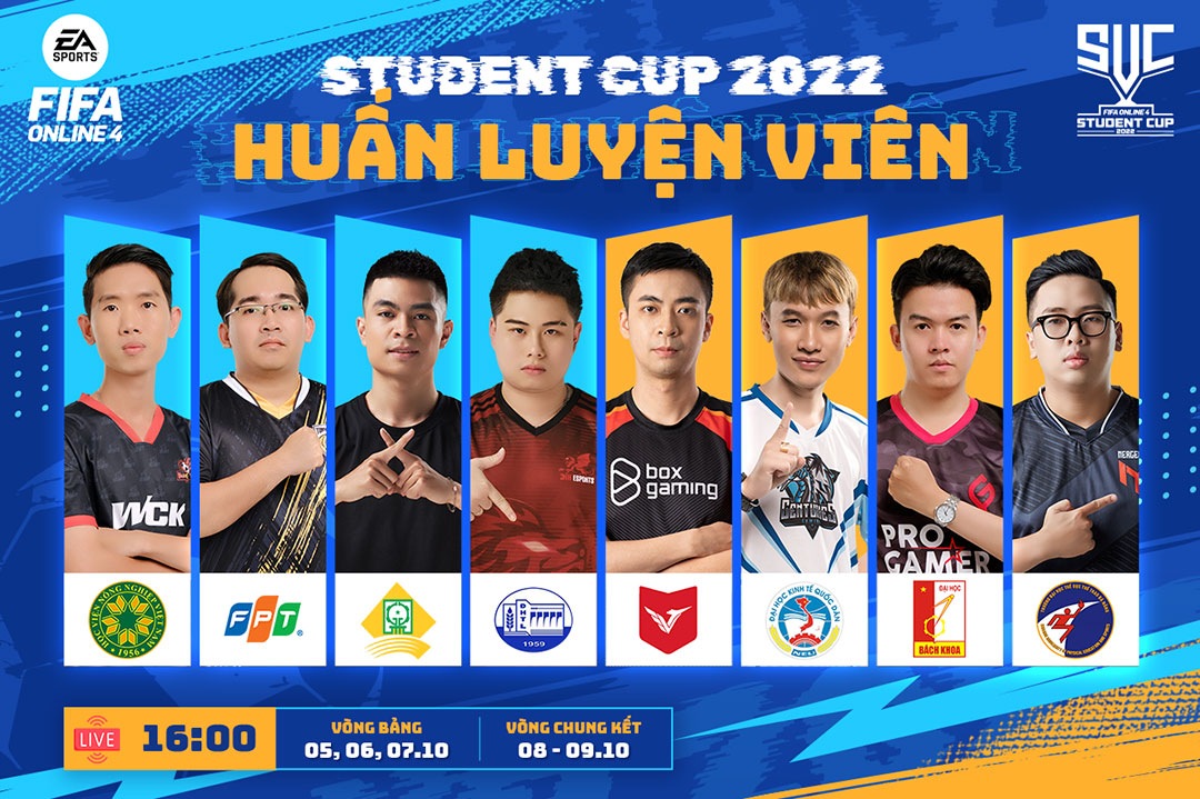 FIFA Online 4: 8 đội tuyển tham gia Student Cup 2022 là ai?