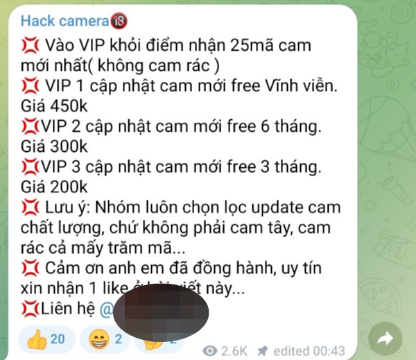 Mối Nguy Từ Nạn Hack Camera An Ninh Kỳ 1 Rao Bán Công Khai Clip Nhạy Cảm
