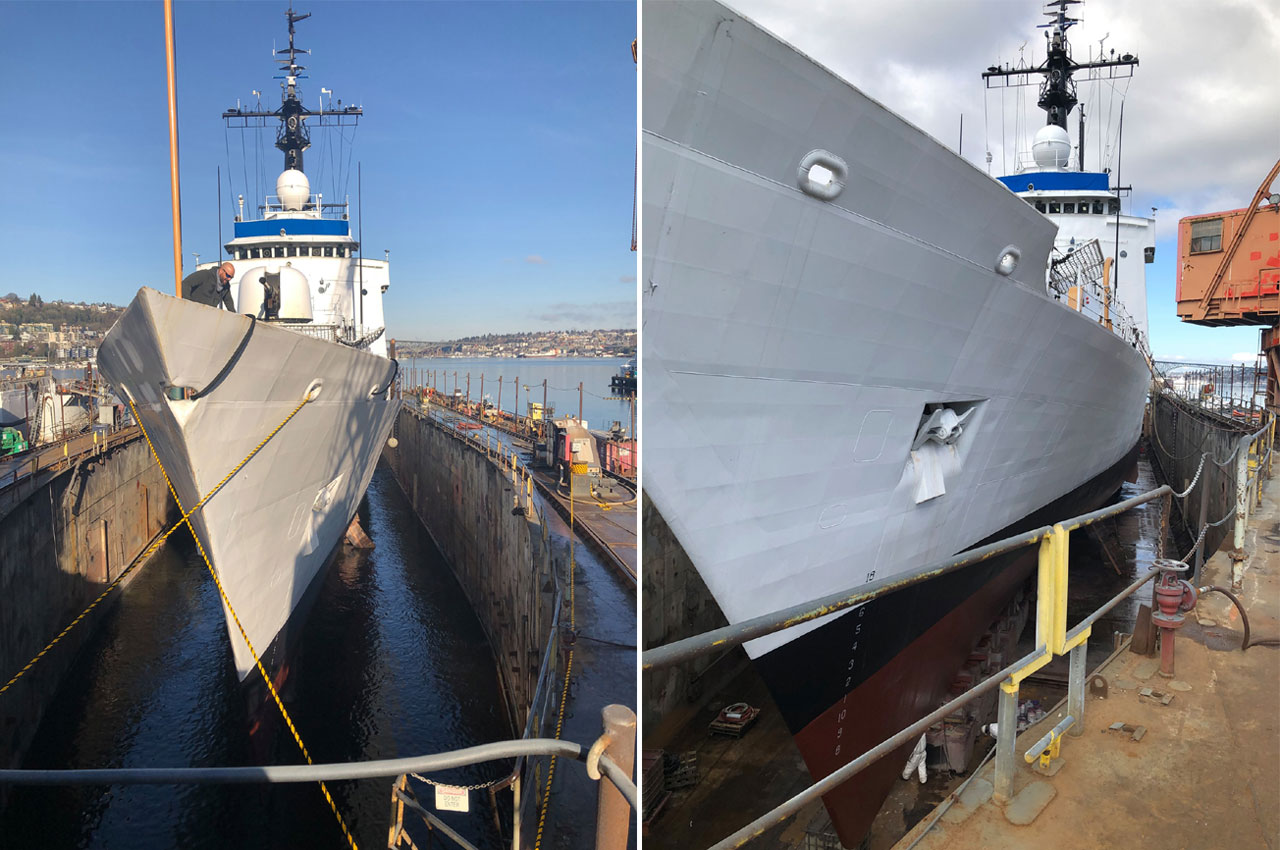 Cận cảnh tàu tuần tra CSB 8021 vừa được sơn mới tại Mỹ, chuẩn bị bàn giao