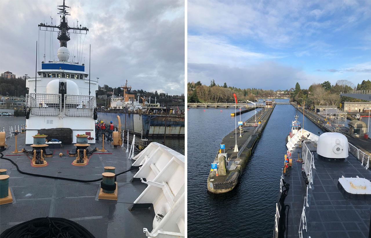 Cận cảnh tàu tuần tra CSB 8021 vừa được sơn mới tại Mỹ, chuẩn bị bàn giao