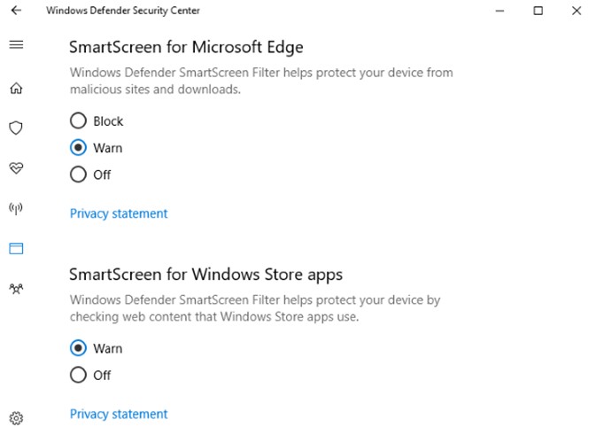 Cách vô hiệu bộ lọc SmartScreen trong Windows 8 hoặc 10