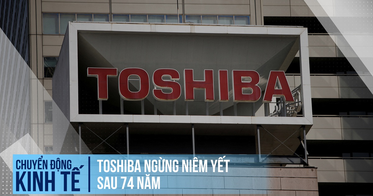 Toshiba ngừng niêm yết sau 74 năm