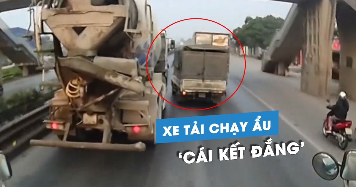 Lái xe tải luồn lách vượt ẩu trên quốc lộ, tài xế phải nhận ‘cái kết đắng’