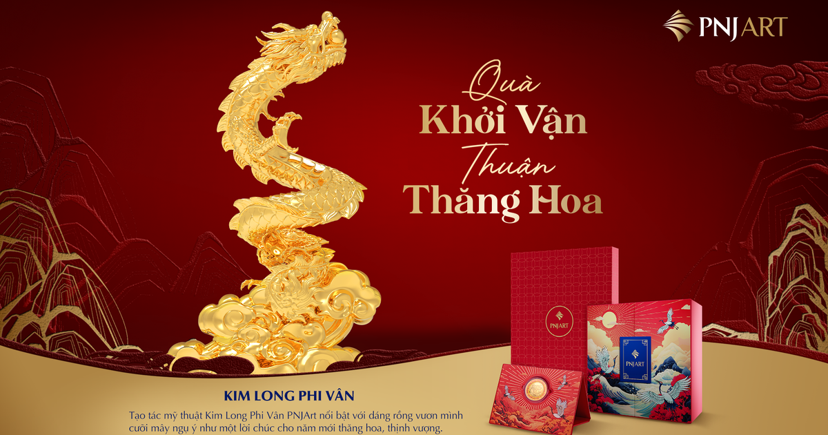 Đón Giáp Thìn 2024, PNJArt ra mắt bộ tặng phẩm giới hạn Kim Long Phi Vân