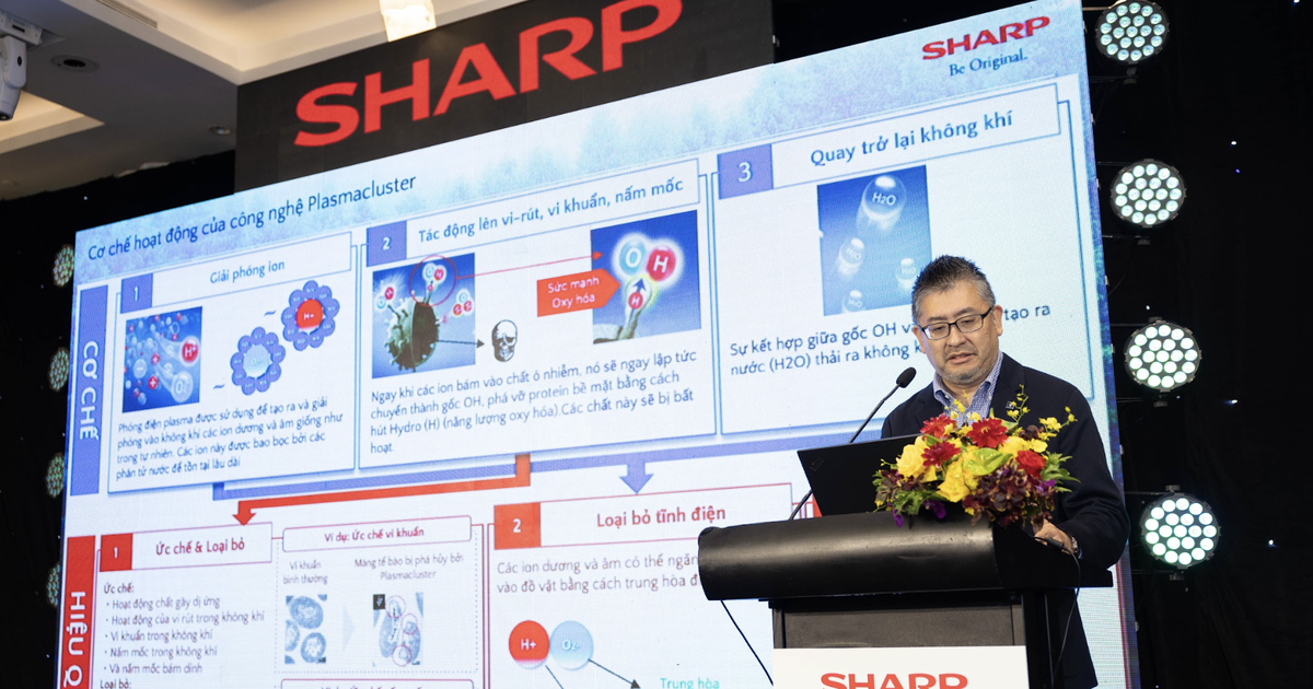 Sharp trình diễn công nghệ Plasmacluster ion dùng trên ô tô