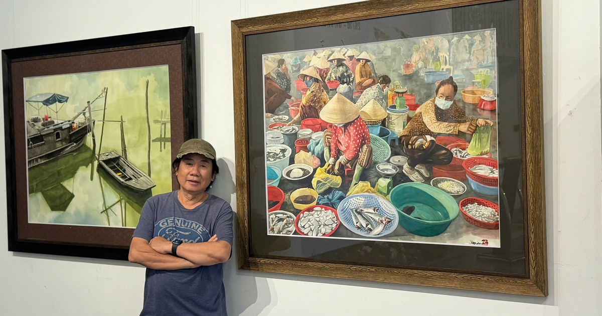 'Tâm tình miền sông nước' của họa sĩ Nguyễn Hồng Quân