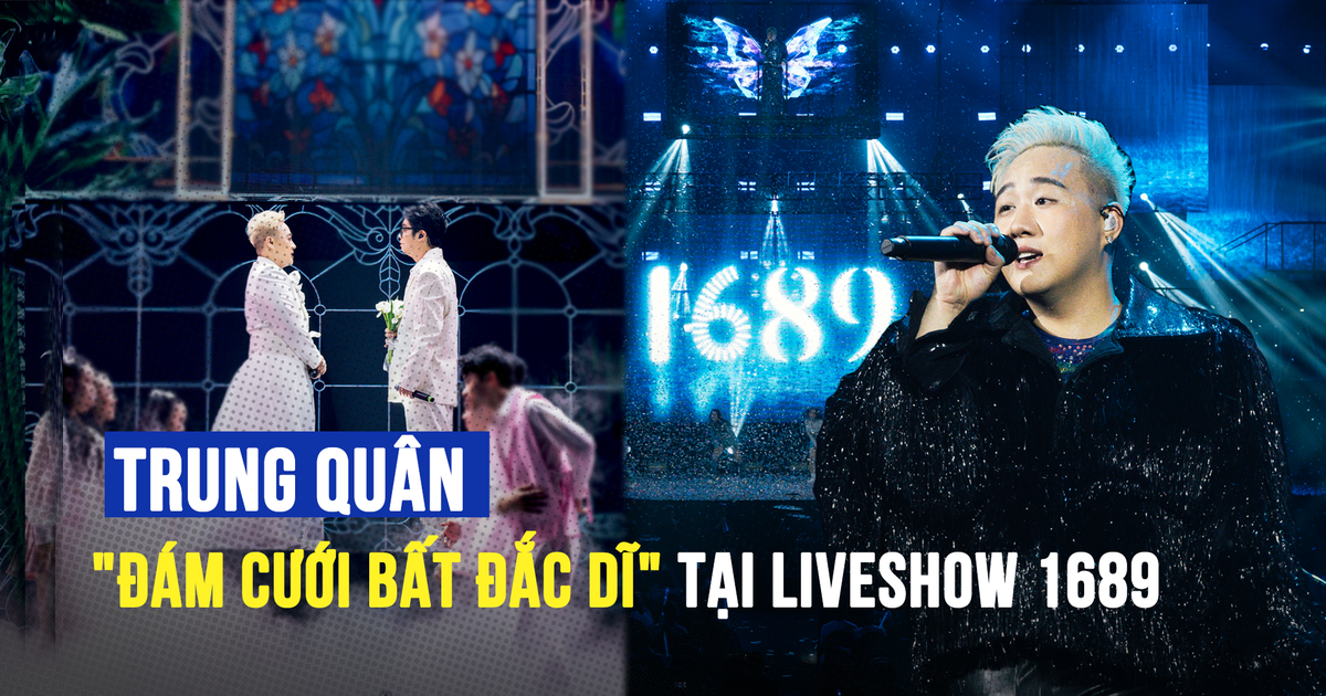 Trung Quân làm 'đám cưới' đặc biệt với Bùi Anh Tuấn tại concert 1689