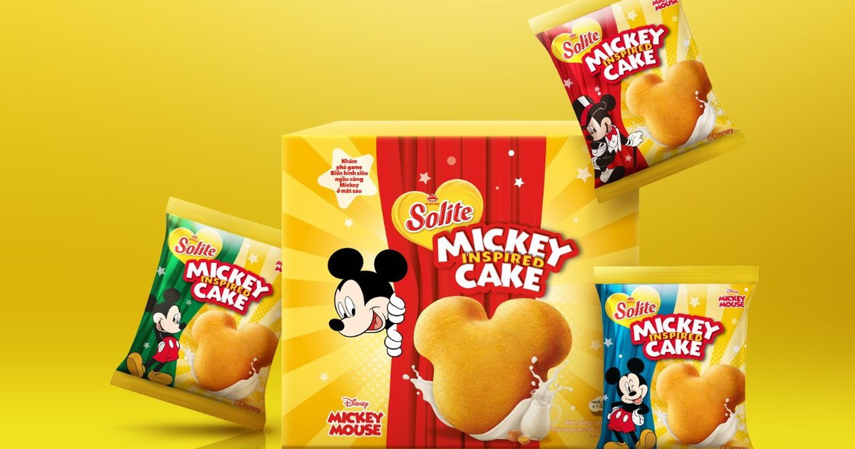 Solite và Disney ra mắt bánh bông lan phiên bản Mickey độc đáo