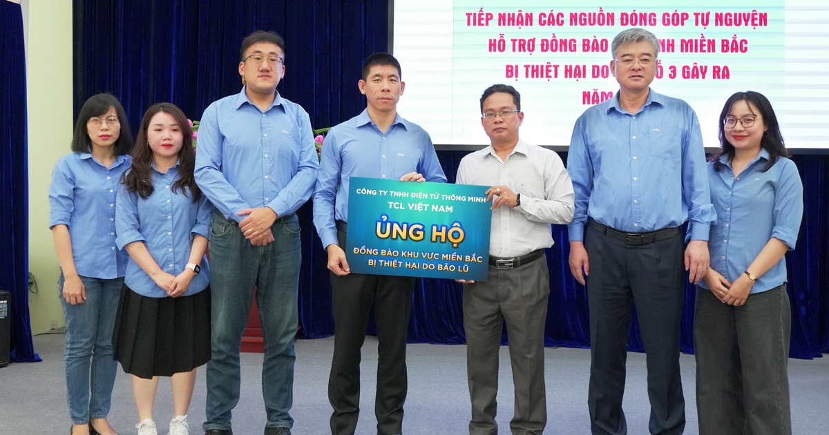 TCL sát cánh cùng đồng bào miền Bắc trong thiên tai lịch sử