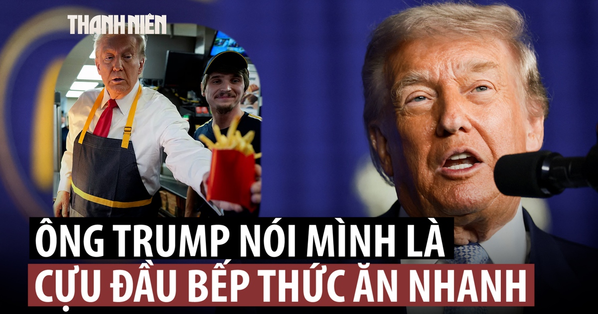 Ông Trump khoe mình là đầu bếp thức ăn nhanh đầu tiên trở thành tổng thống