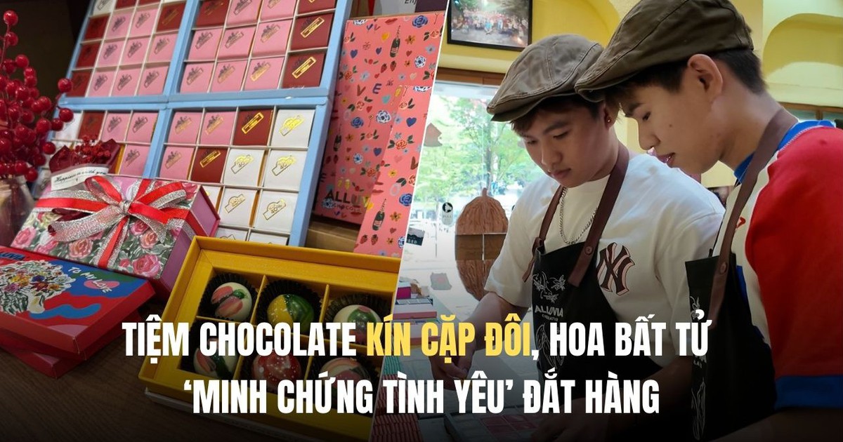 Tiệm chocolate kín cặp đôi, hoa bất tử 'minh chứng tình yêu' đắt hàng ...