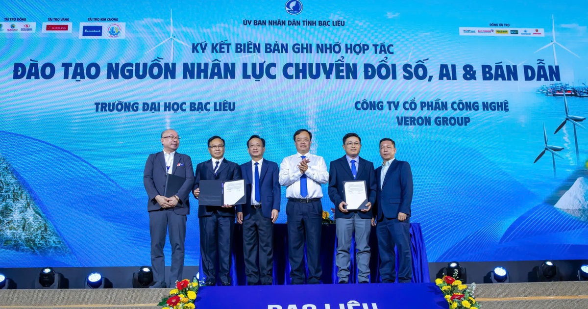 Veron Group ký hợp tác thúc đẩy chuyển đổi số tại tỉnh Bạc Liêu