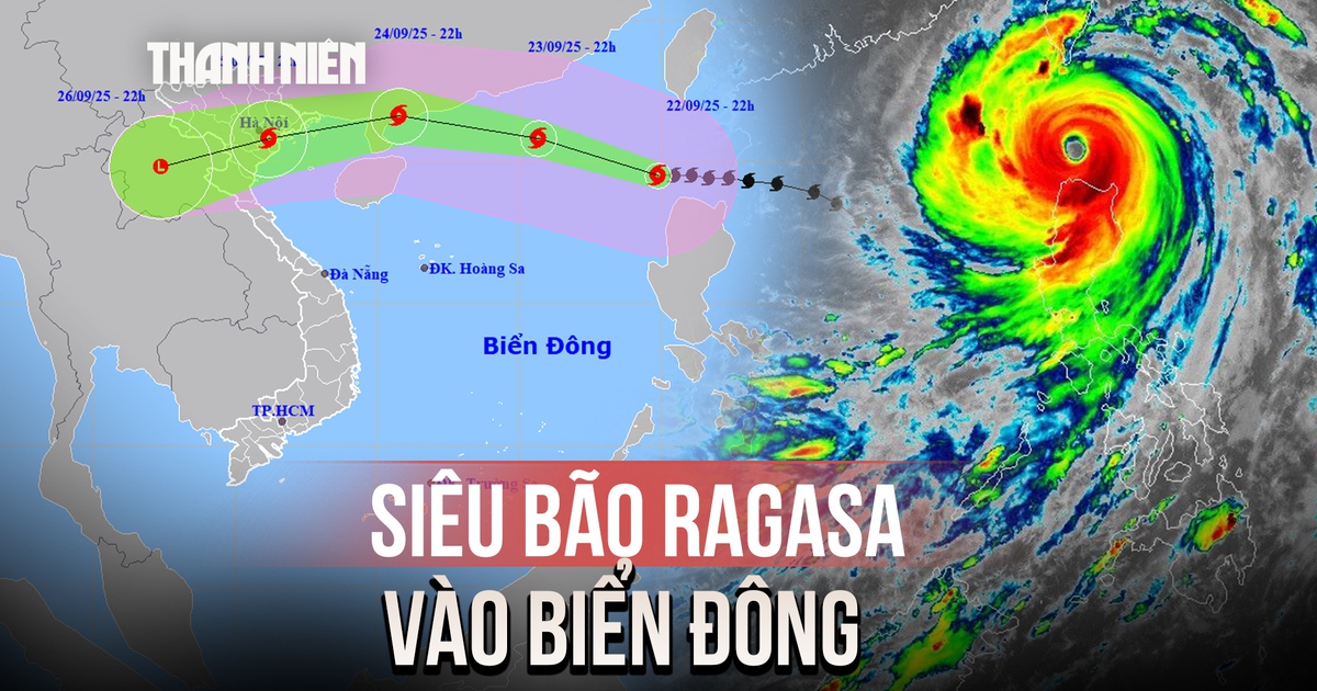 Siêu bão Ragasa vào Biển Đông thành bão số 9, cường độ vẫn mạnh kinh hoàng