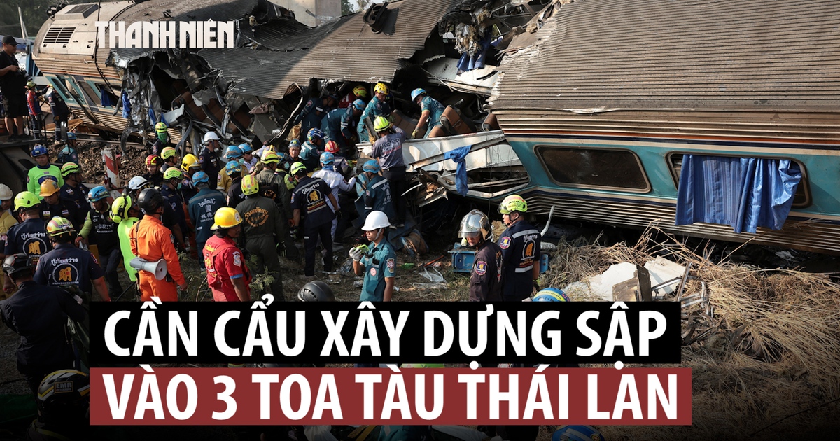 Tai nạn đường sắt thảm khốc do cần cẩu sập, hàng chục người thiệt mạng ...