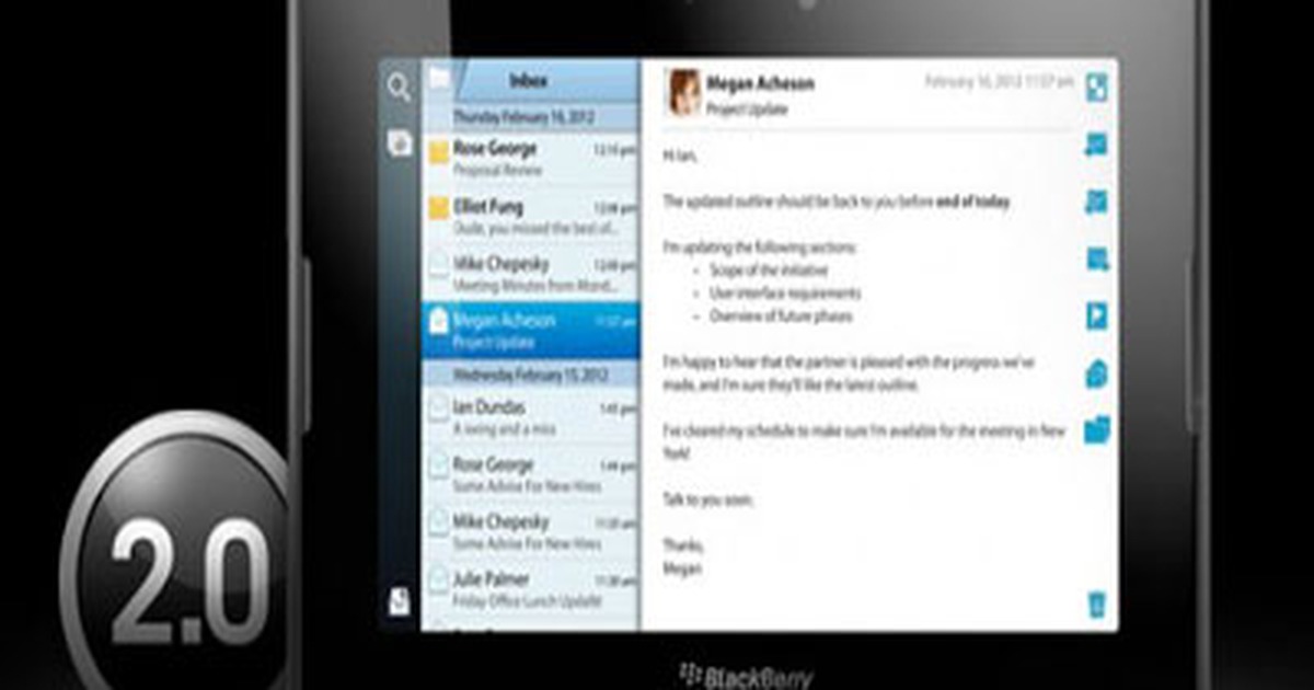 Hệ điều hành PlayBook OS 2.0 lên kệ
