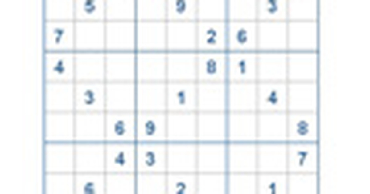 Mời các bạn thử sức với ô số Sudoku 2365 mức độ Khó