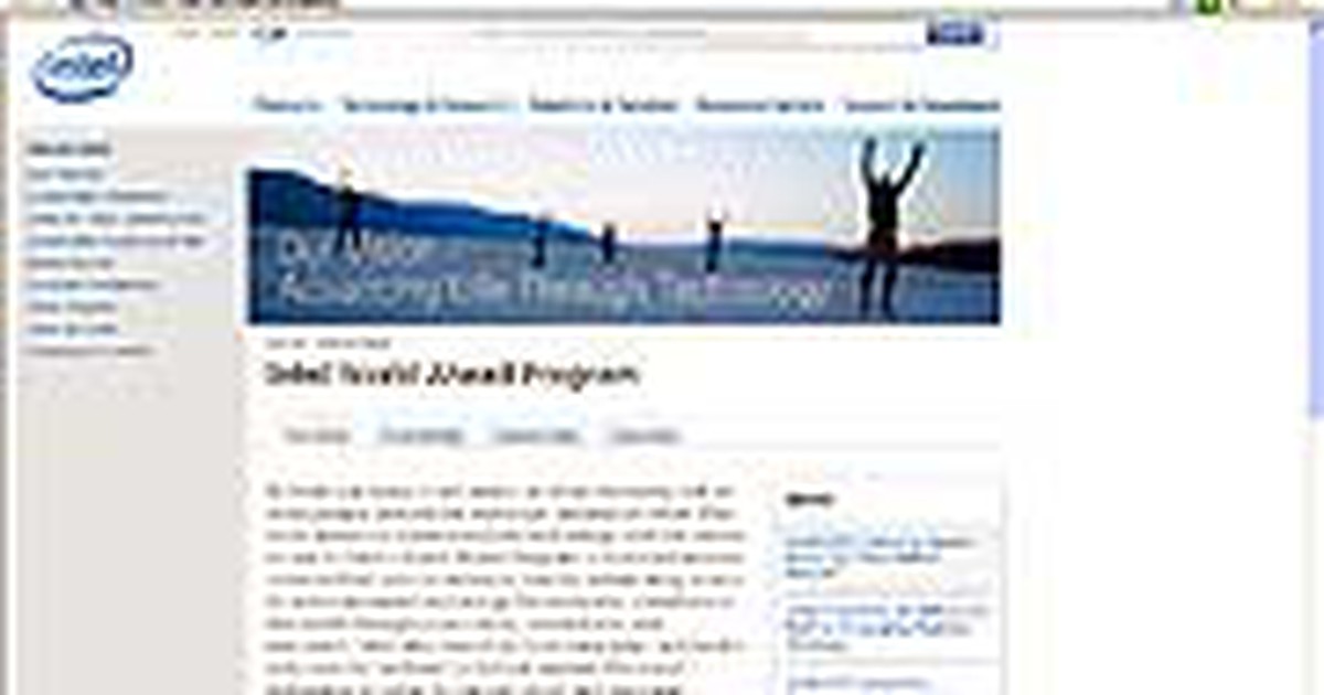 Chương trình Intel World Ahead Program